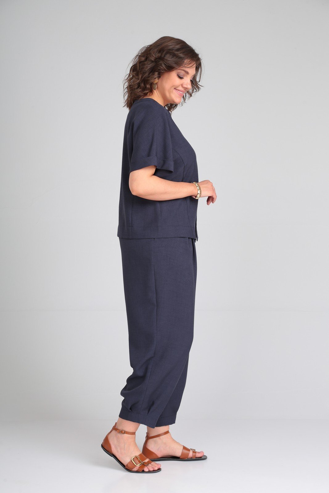 Костюм брючный 1337-1 темно-синий Michel Chic купить в интернет магазине | в наличии